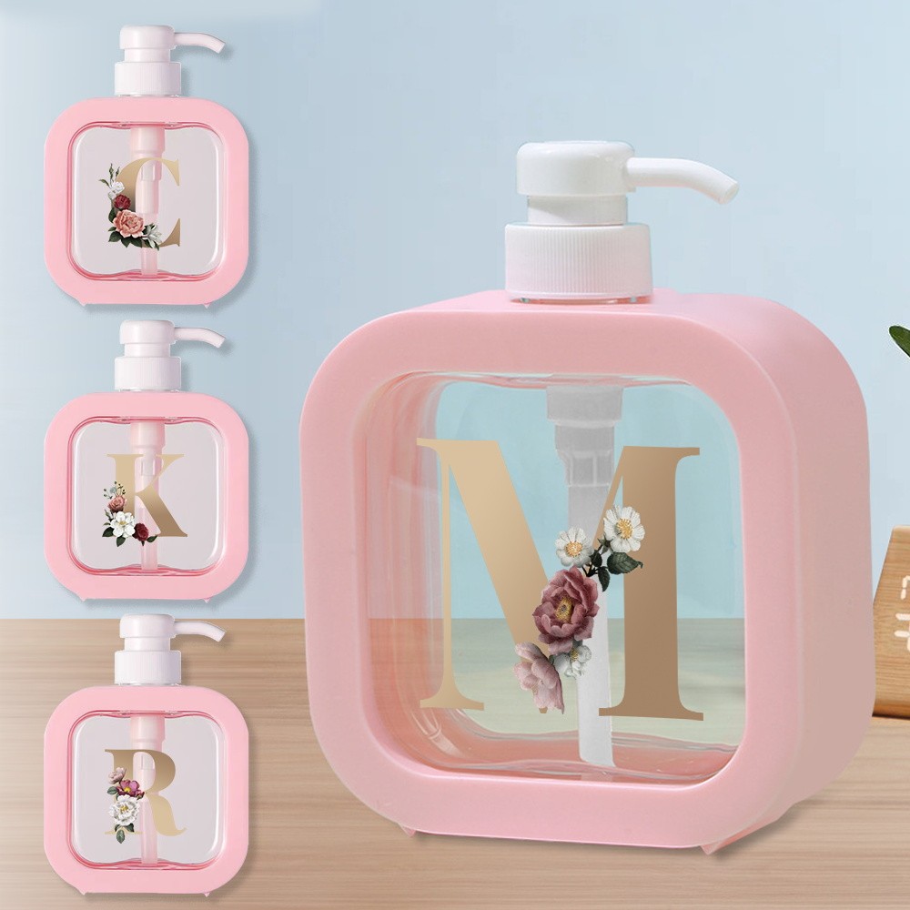 500ml Press Type Lotion Bottle Travel Shampoo Liquid Lotion Refillable ...