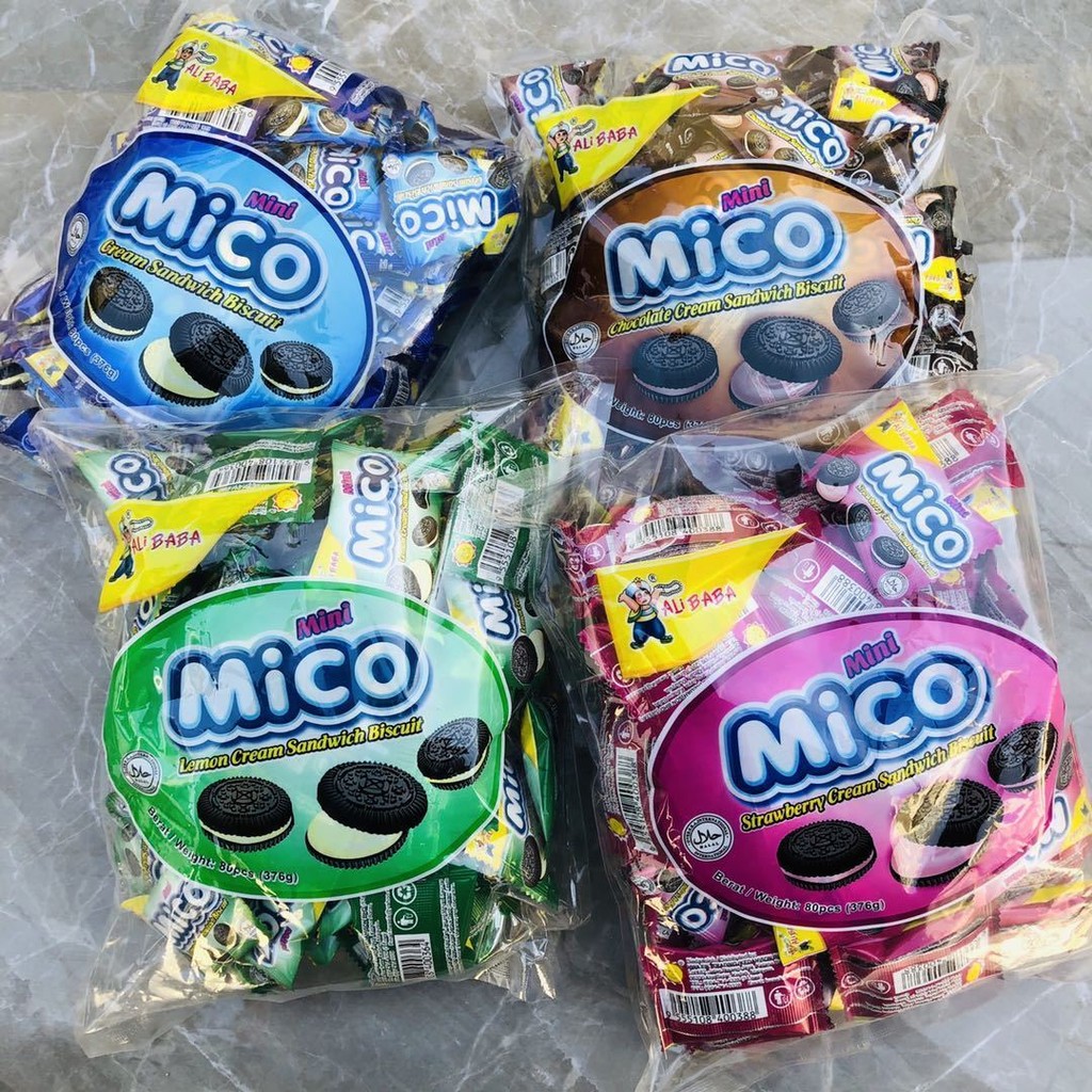 Malaysia mico Cream Chocolate Sandwich Biscuits mini Olympic Biscuits ...