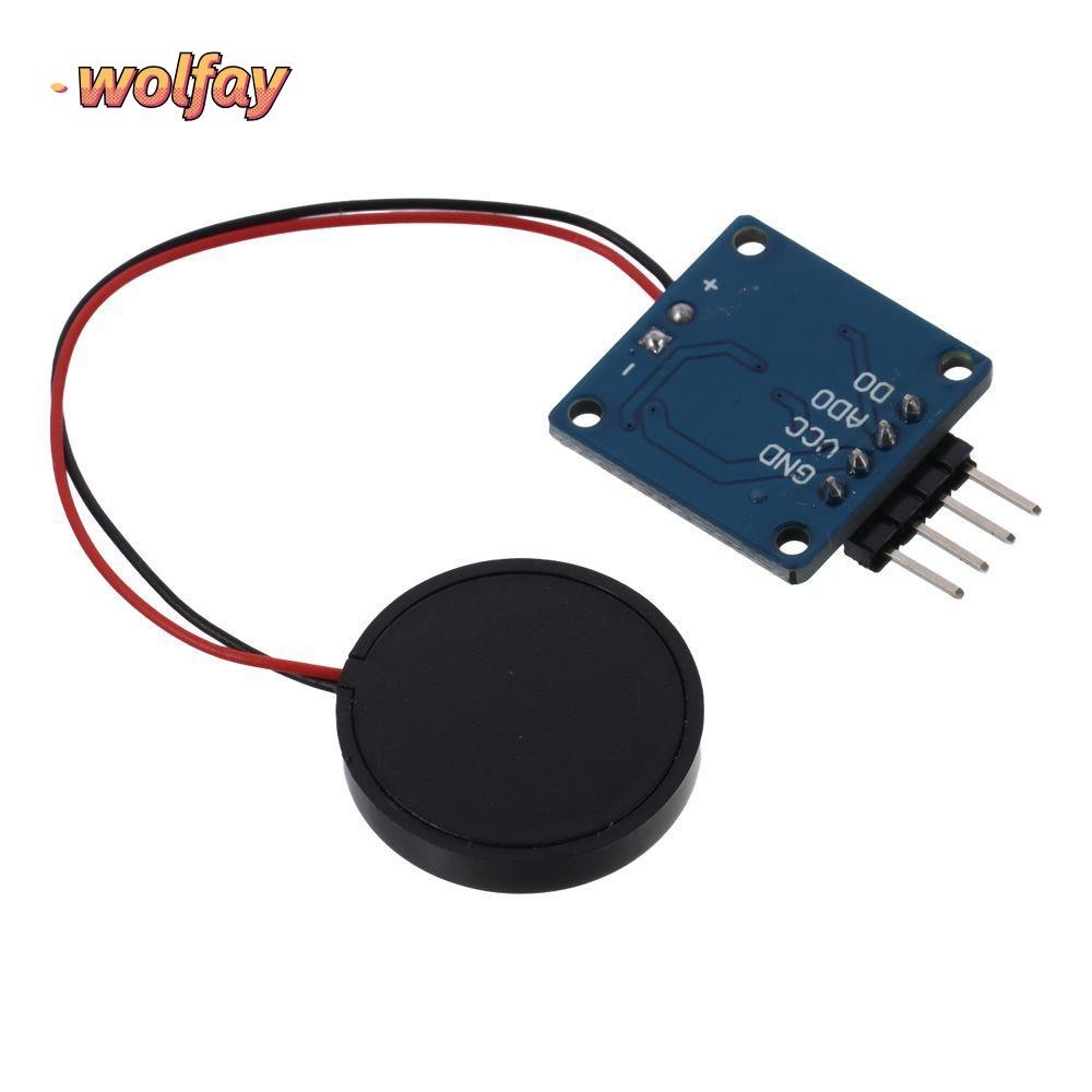 WOLFAY Vibration Switch Sensor Module, AD/DO (1) 5.0V DC Piezoelectric ...