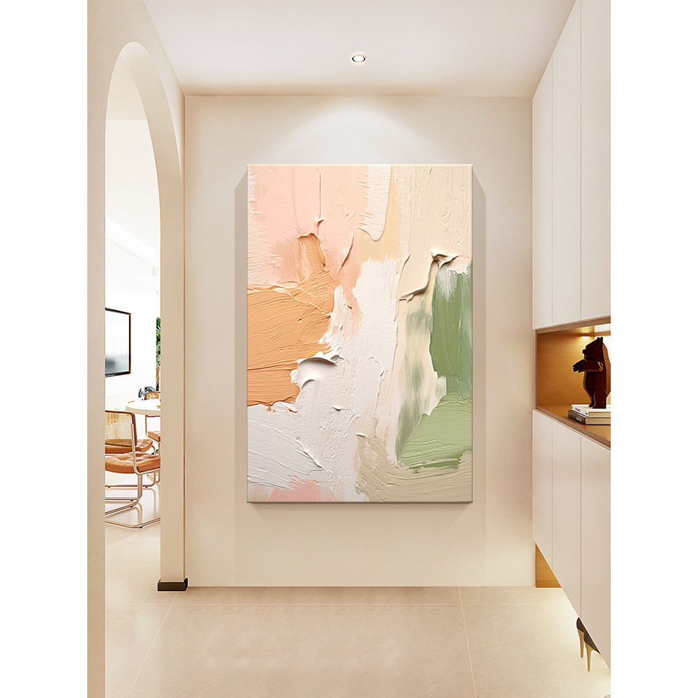 (With Frame) Abstract Graffiti Sandstone Texture Nordic Canvas Painting ...