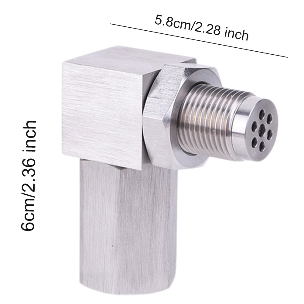 Mini Catalyst O2 Adapter 90 Degree P0420 P0430 O2 Oxygen Sensor CEL ...