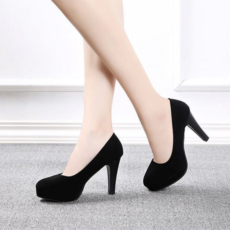High Heels Etiquette Student Stiletto Heel Platform 5-8m Work Shoes ...