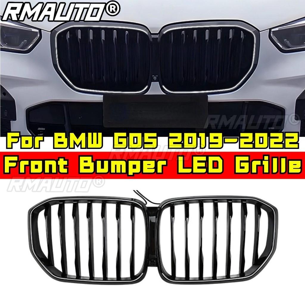 LED Front Grill For BMW X5 G05 2019-2022 Car Front Racing Grille Body ...