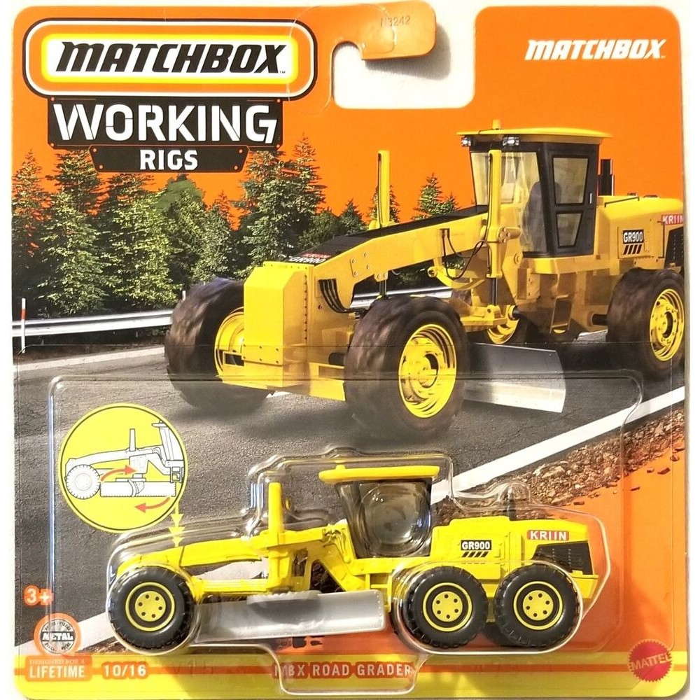 Matchbox - 2024 Working Rigs 10/16 MBX Road Grader (BBHVV15) | Shopee ...
