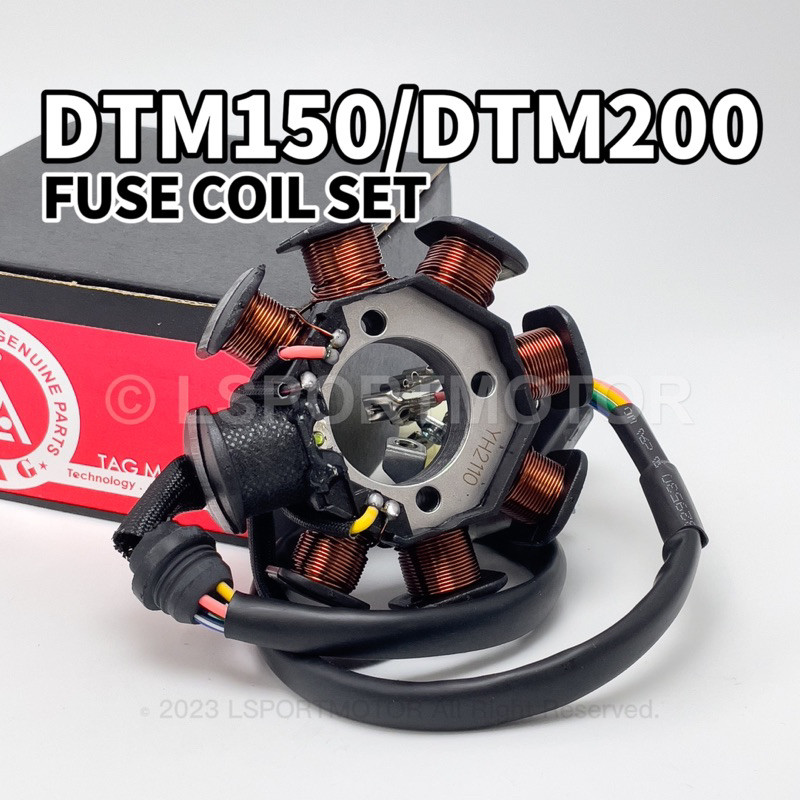 DEMAK DTM150 / DTM200 FUSE COIL SET (8COIL) STARTER ASSY MAGNET COIL ...