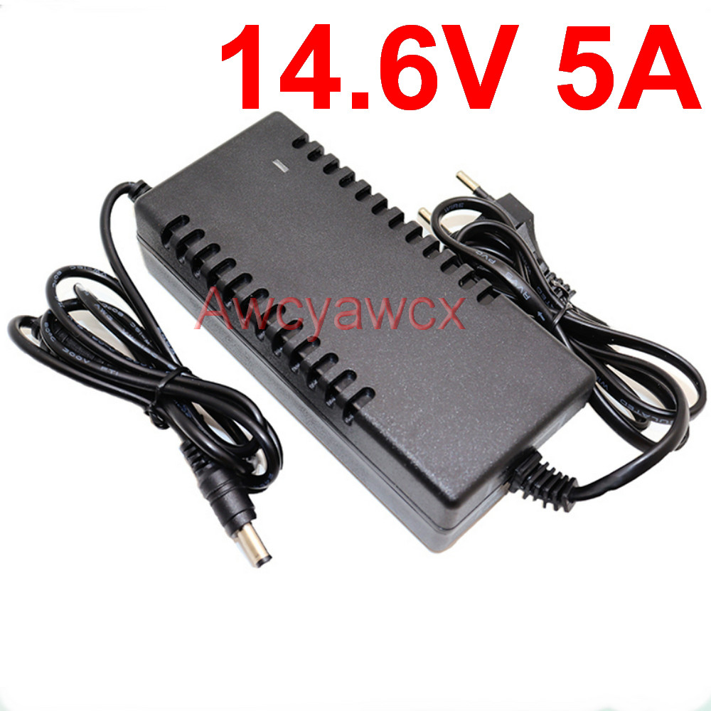 14.6V 5A LifeP04 lithium iron phosphate battery Li-ion LiPo smart Charger For 32650 12V 12.8V 3A ...