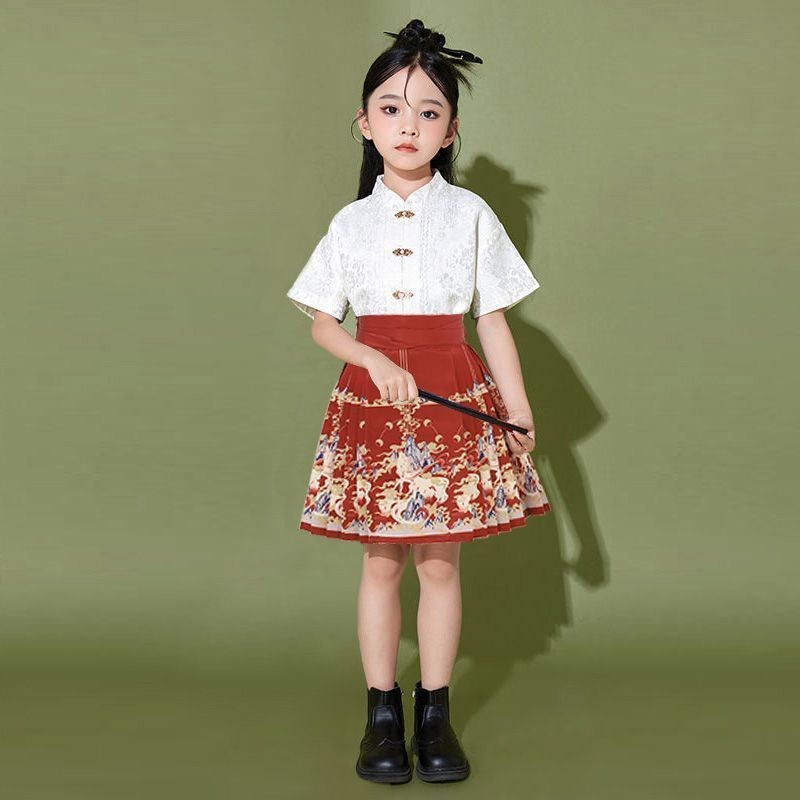 [2-13 years] Kids Hanfu Tang Suit Boys and Girls CNY Traditional ...