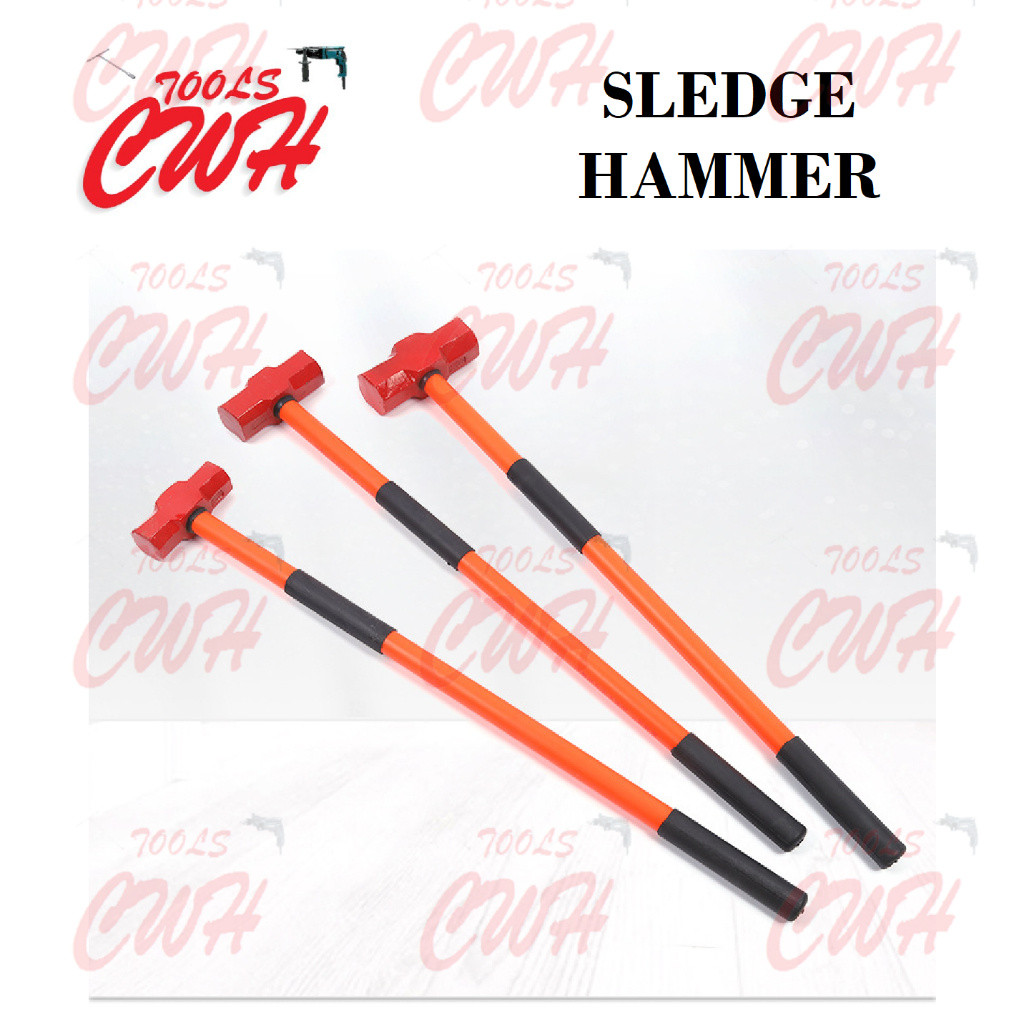 8LB 12LB 20LB PRC SLEDGE HAMMER FIBER HANDLE WOOD HANDLE KING TOYO ...