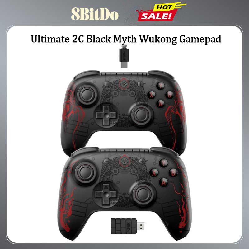 8BitDo Ultimate 2C Wireless Game Controller Wired Gamepad Black Myth ...