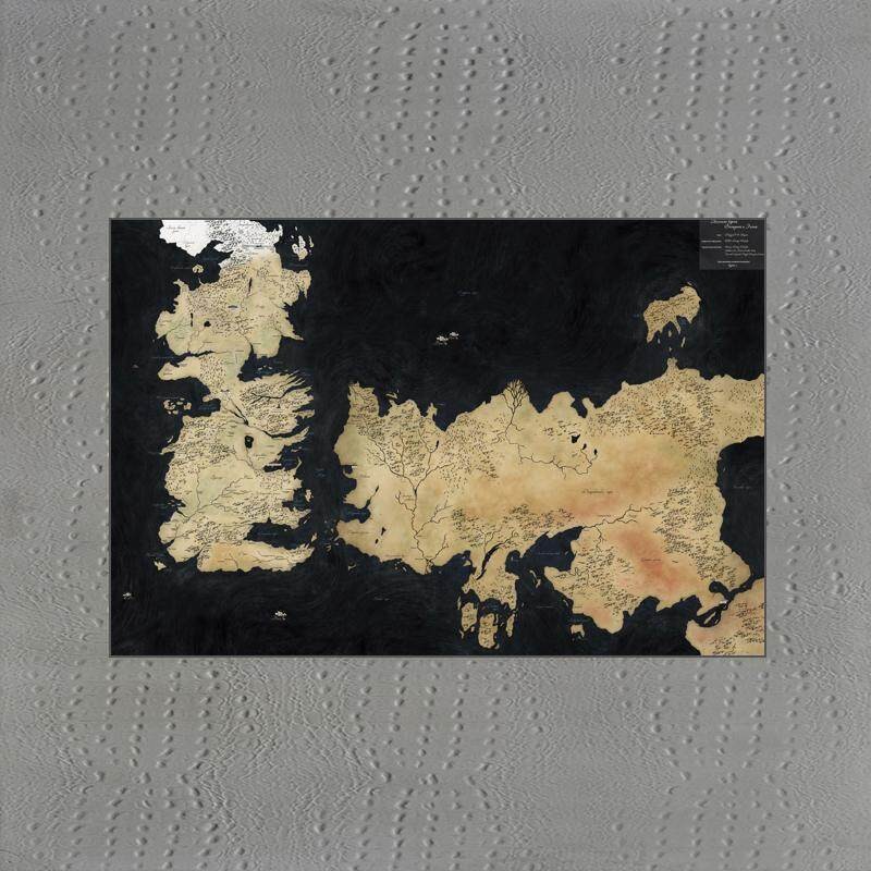 Game of Thrones Giant XXL TV Show Poster Map of Westeros Essos | Shopee ...