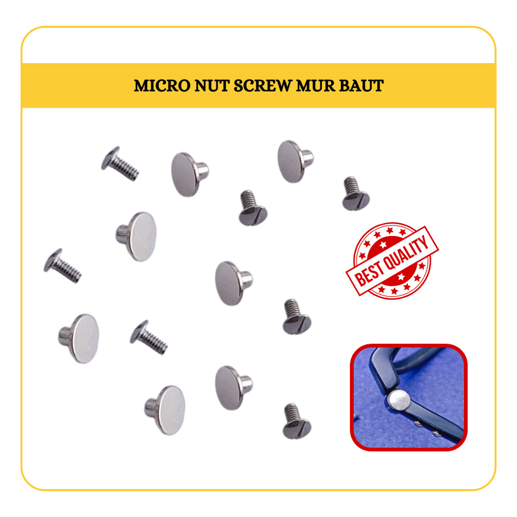 Micro Nut Screw Bolt Nut For Glasses [MNS] | Shopee Malaysia