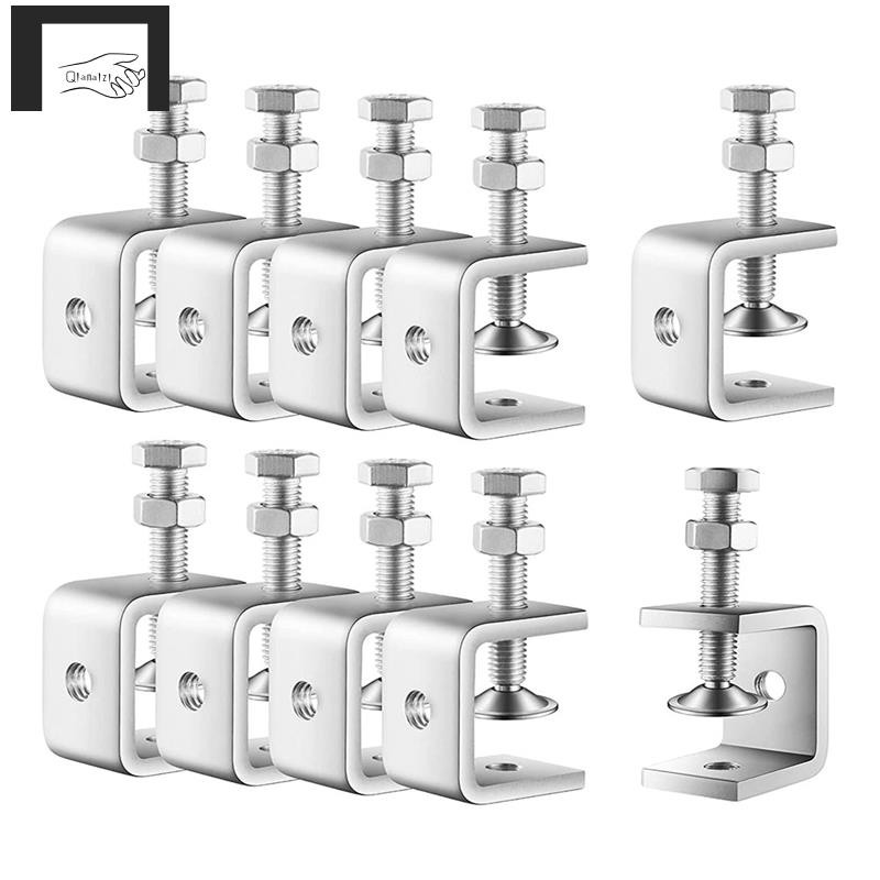 C Clamp Mini Clamp 1 Inch Heavy Duty Metal U Clamps with Stable Wide ...