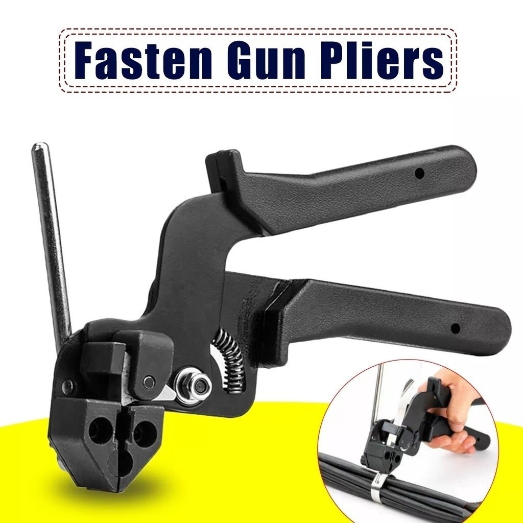 Cable Tie Fasten Tool for Stainless Steel Zip Tie Adjustable Hand Tool ...