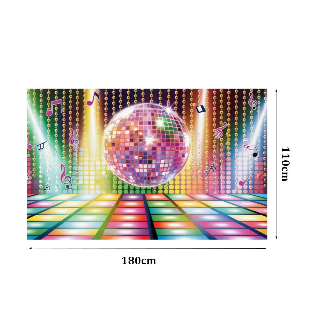 Disco Banner Back to 70s 80s 90s Let's Boogie Disco Party Backdrop ...