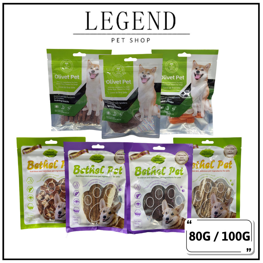 Bethel Pet / Olivet Pet Premium Dog Treats / Dog Snack - 80G / 100G ...