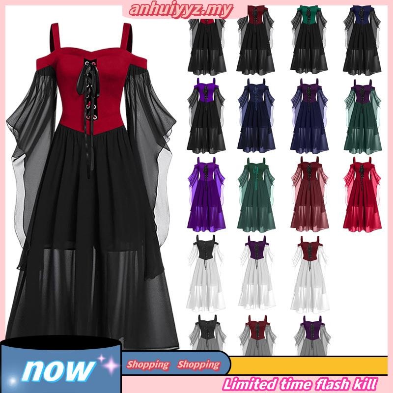 Lightweight Halloween Costume Slim-fitting Renaissance Dress Gothic ...