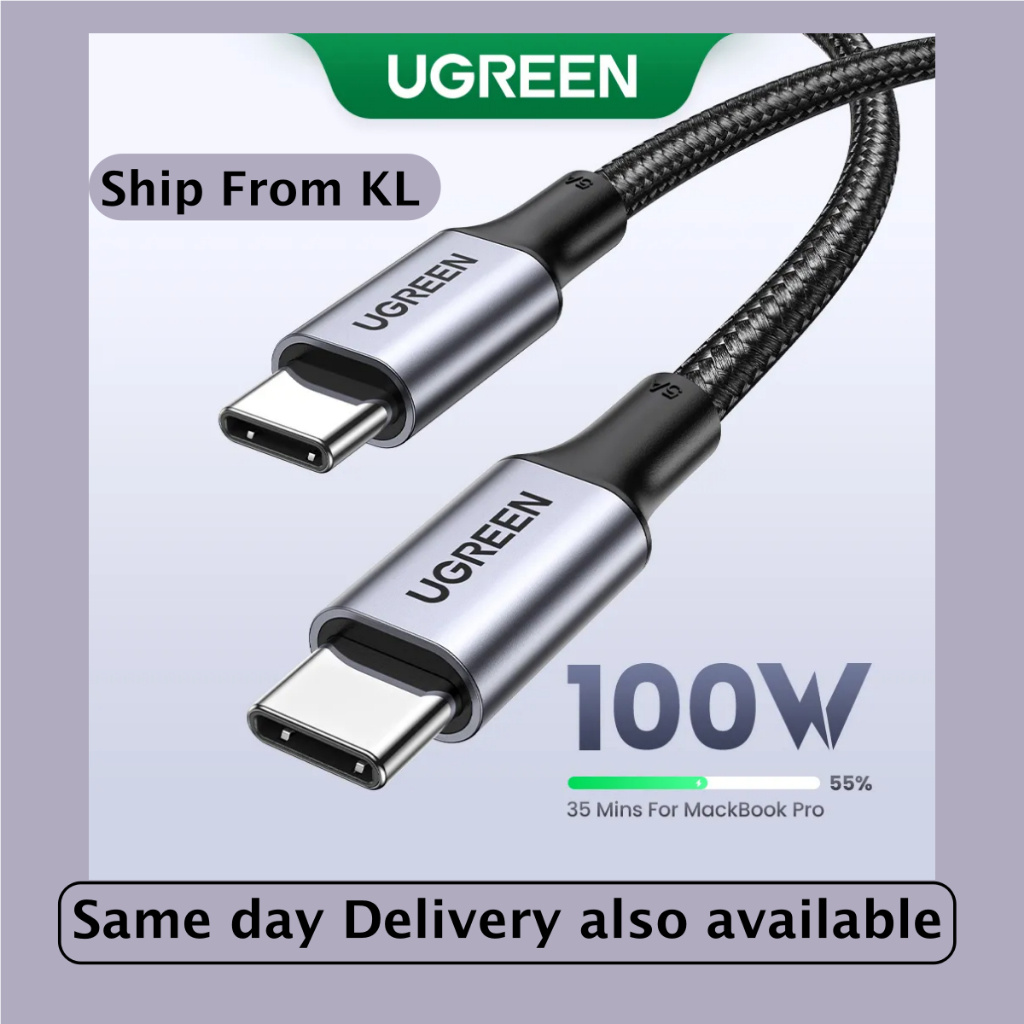 UGREEN Type C to USB C PD 100W Fast Charging Cable | Shopee Malaysia