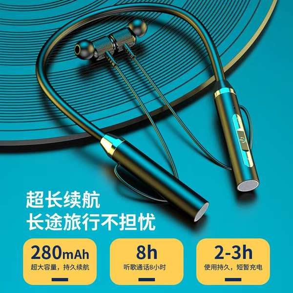 earphone bluetooth bluetooth earphone Leher Menggantung Leher Alat ...