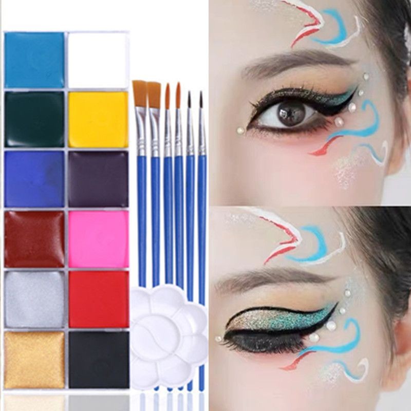 Children's Day Halloween Cosmetics Drama Face Painting Oil Painting ...
