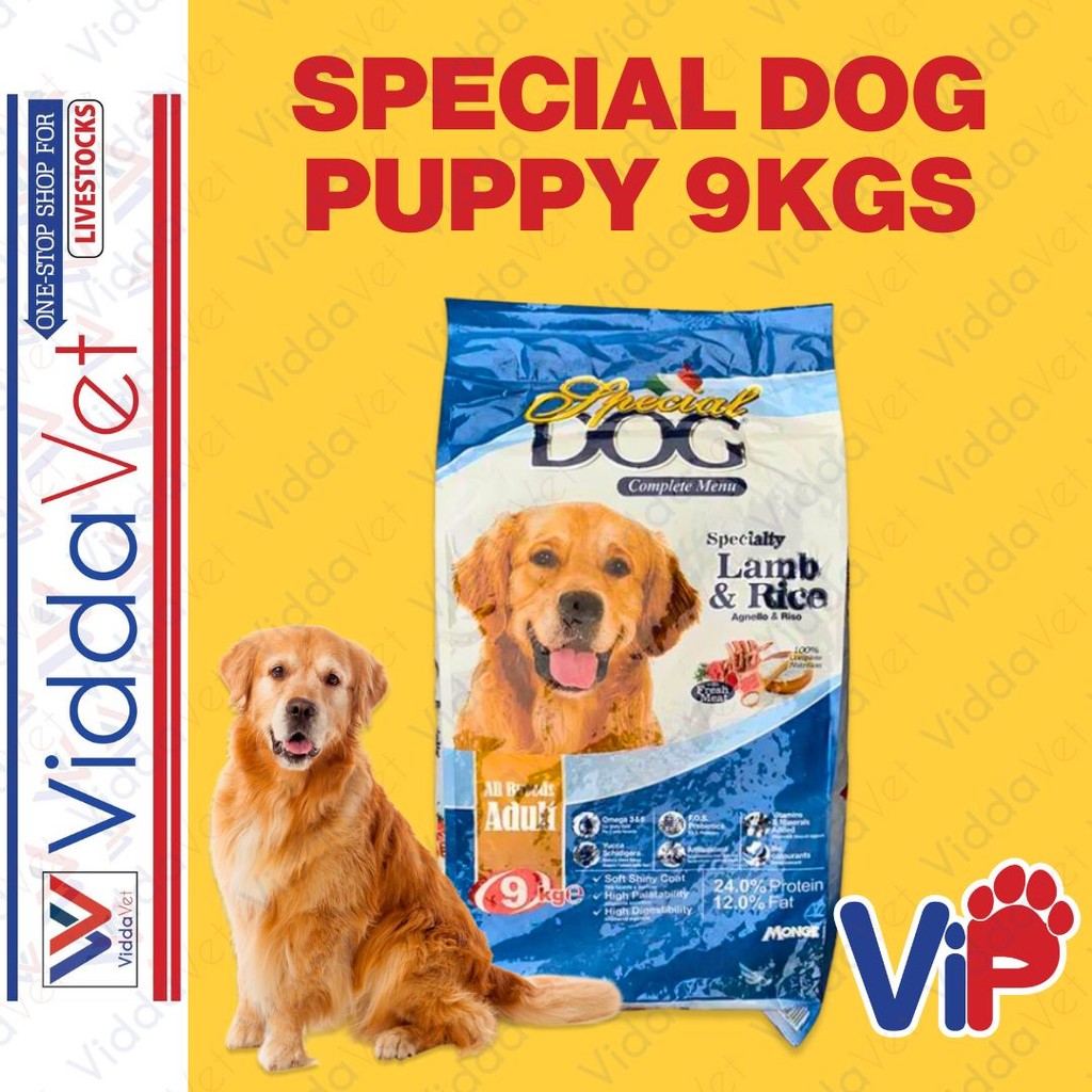 Viddavet Special Dog 9kg Adult for animals LAMB AND RICE Flavor ...
