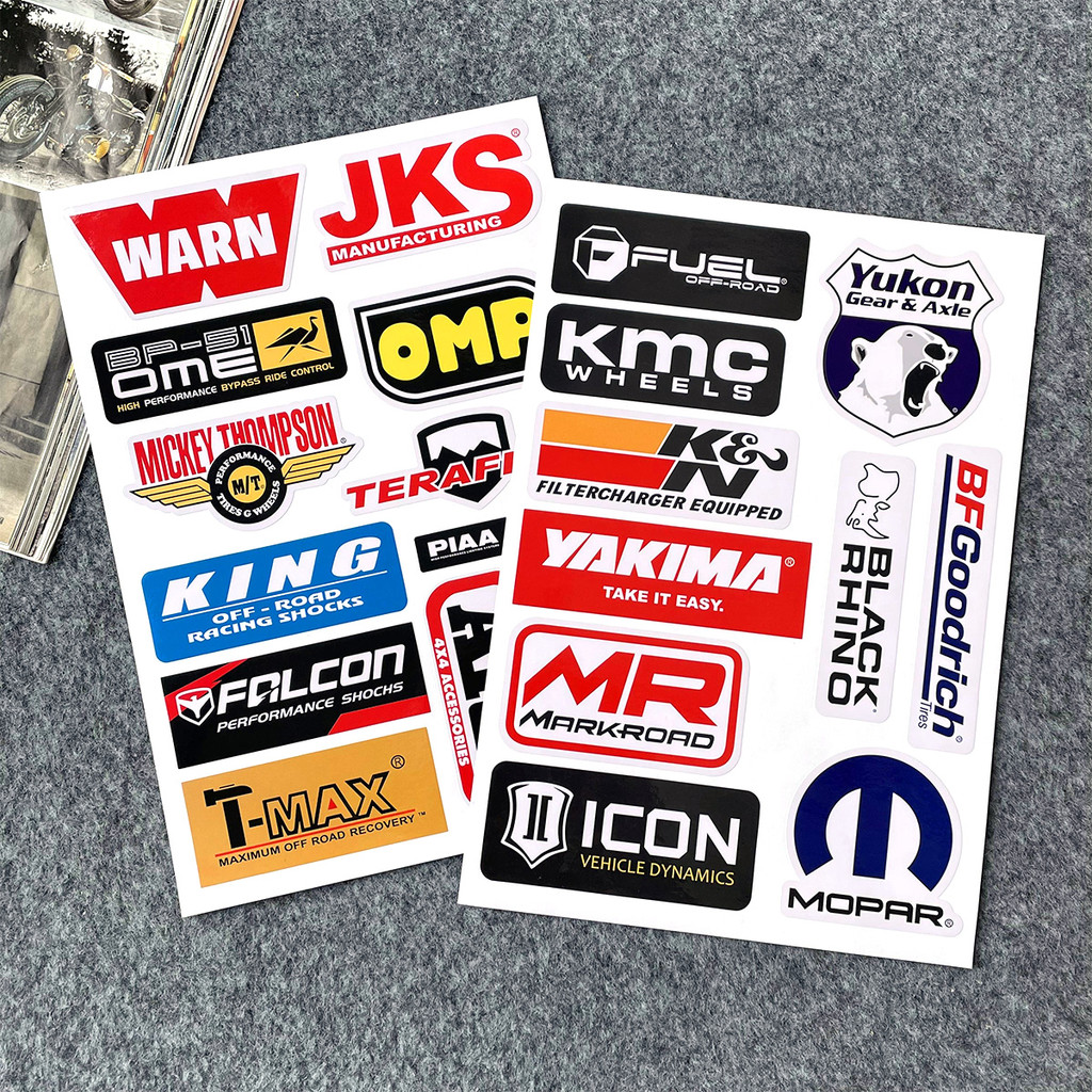 Sponsor Sticker Motorcycle Decoration Modified Sticker Car Styling Rear ...