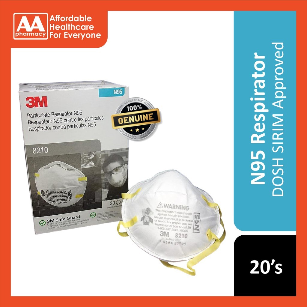 [CLEARANCE] [EXP 07/2026] 3M Face Mask N95 Particulate Respirator (8210 ...