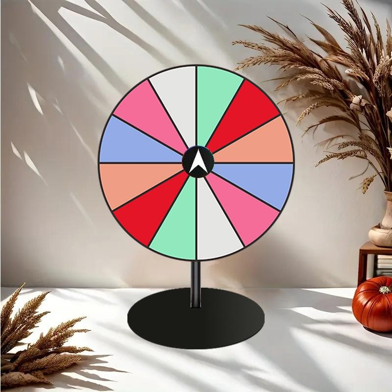 { MY Fashion } 1Pcs Acrylic Color Roulette Wheel Tabletop Prize Wheel ...
