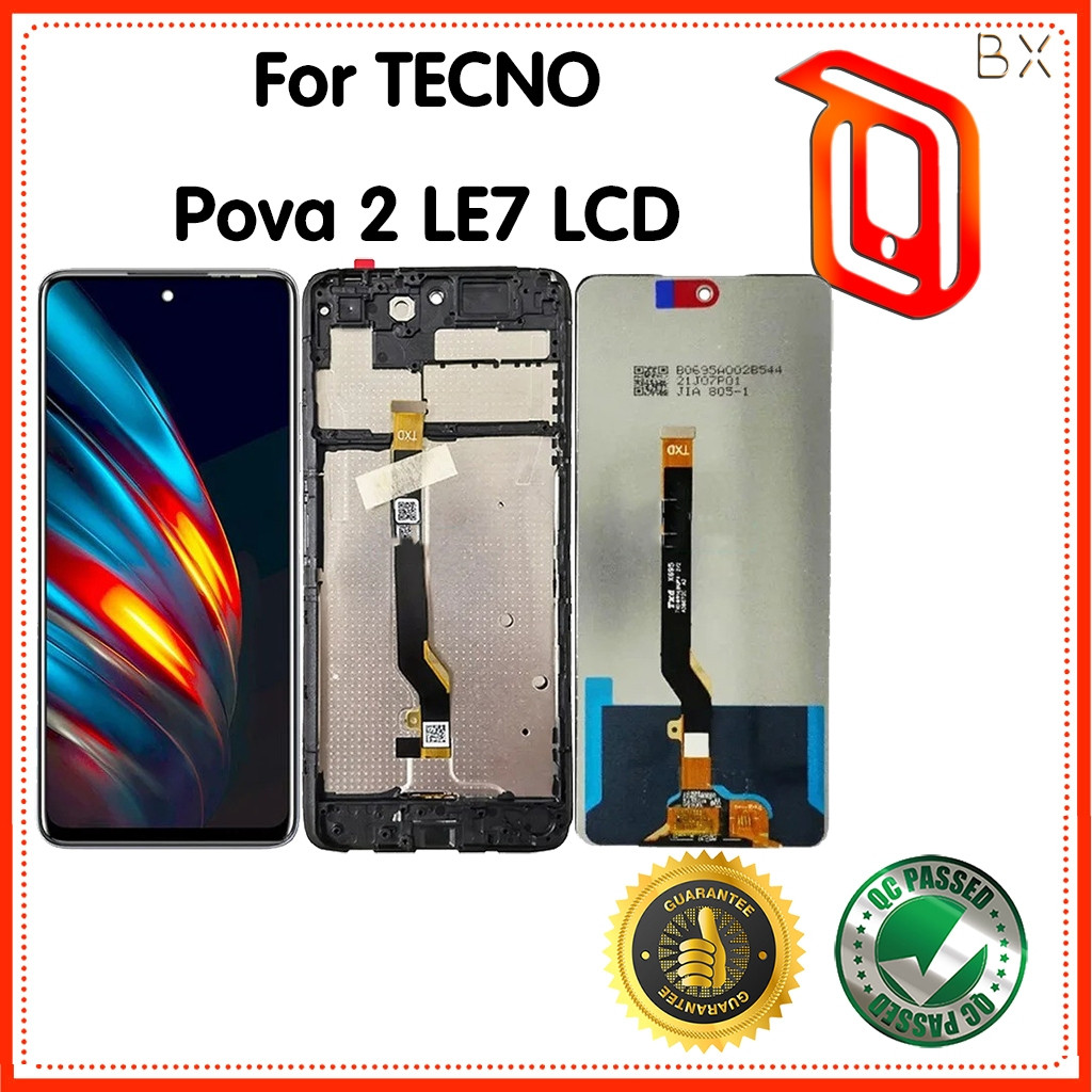 For Tecno Pova 2 LE7 LE7n LCD Display Screen Touch Panel Digitizer ...
