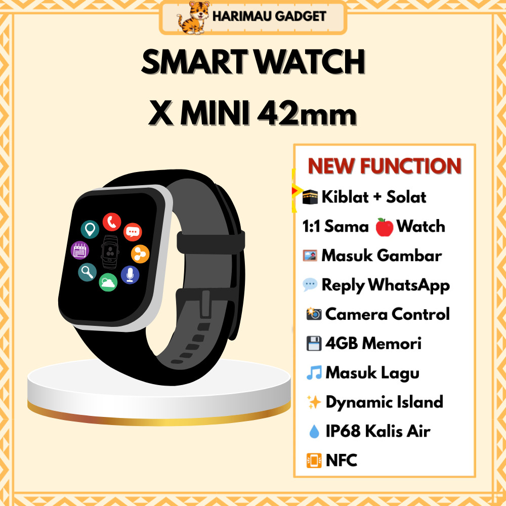 Maxwear Watch X Mini 42MM Perempuan Jam Smart Watch 4GB Water ...