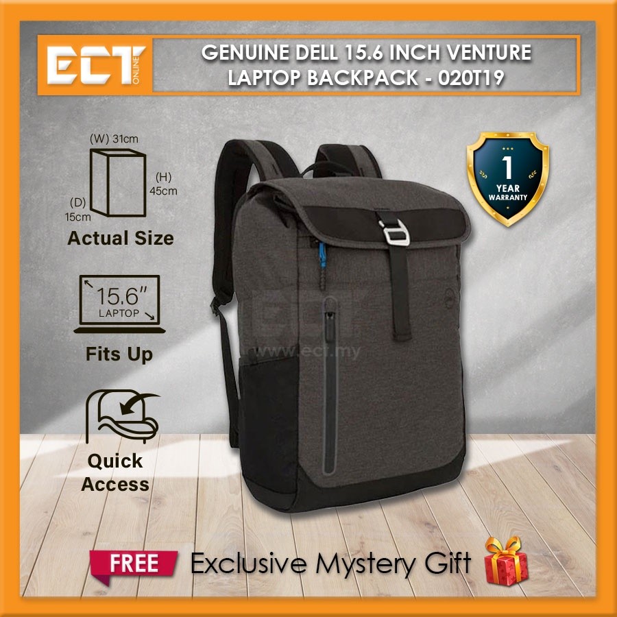 Genuine Dell 15.6 inch Venture Laptop Backpack - 020T19 | Shopee Malaysia