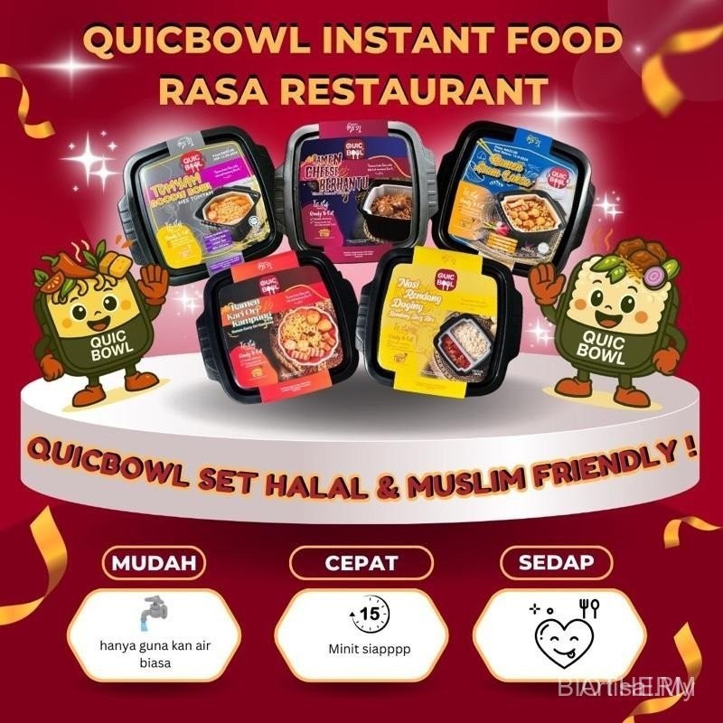 QUICBOWL [HALAL] Self Heating Instant Noodle Ramen Quickbowl hotpot ...