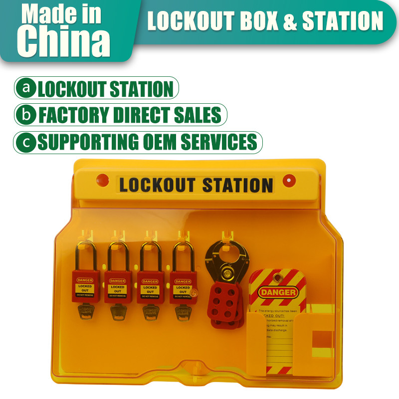 One-Piece Safety Lock Workstation Padlock Station Wall-Mounted ...