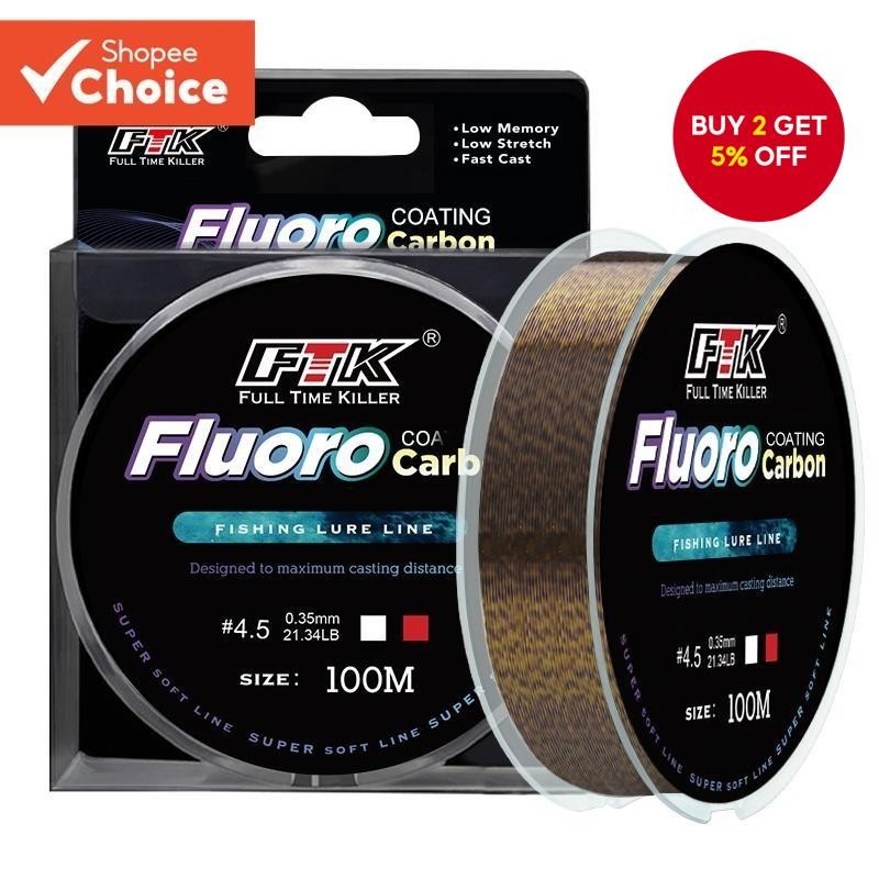 FTK 100m/300m/500m Nylon Fishing Line Spotted Monofilament Thread ...