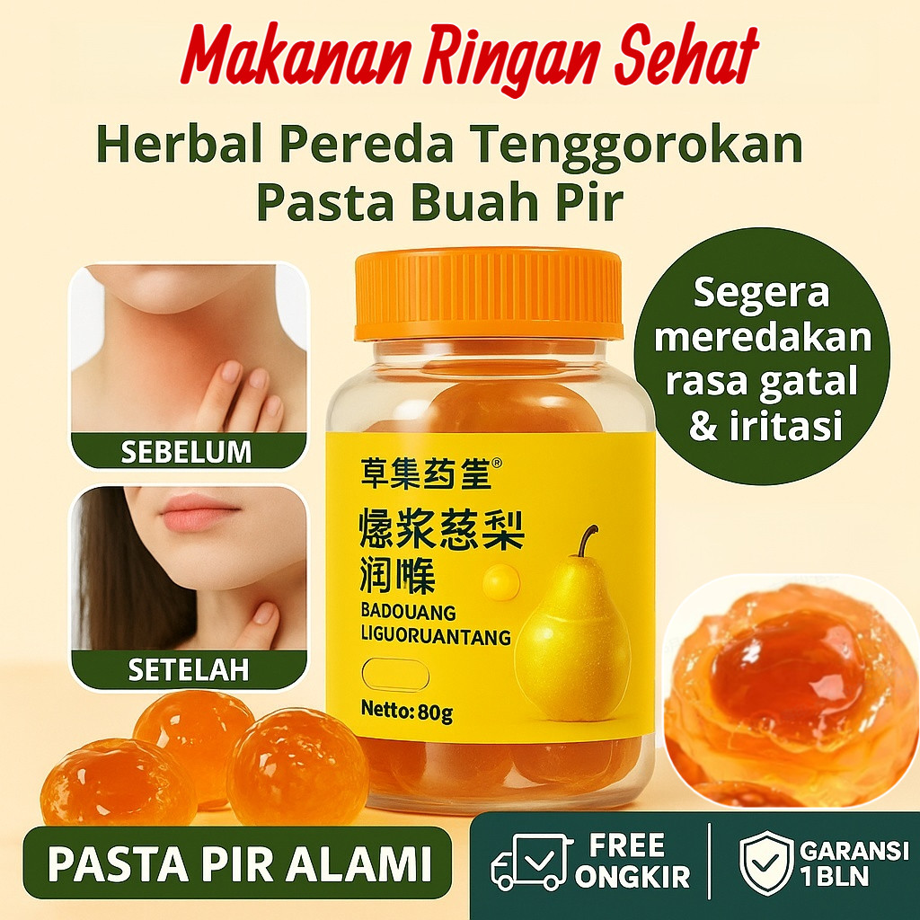 No Brewing】Popping Ci Pear Throat & Lung Soft Candy | Shopee Malaysia