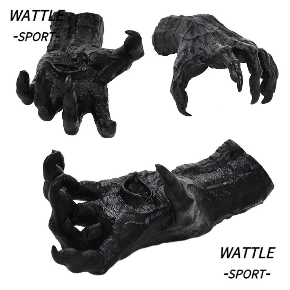 WATTLE Halloween Witch Hand Holder, Resin Sculpture Wall-Mounted Demon ...