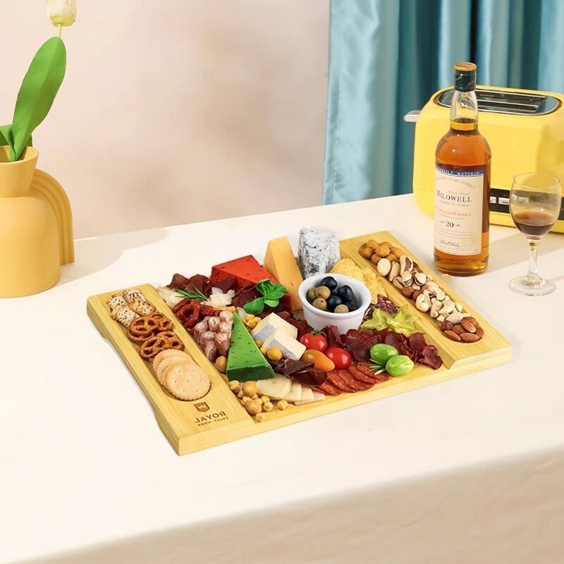 ⭐Sg Seller⭐Cutting Board Bamboo Simple Cutting Board Set Western Food Bamboo Cheese Cheese Steak ...