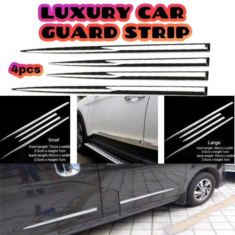 Universal Car Side Door Chrome Molding Moulding Body Lining Panel Trim ...