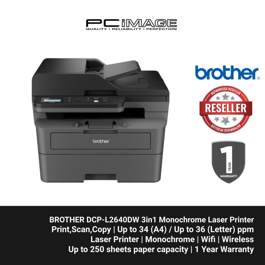 BROTHER DCP-L2640DW 3-IN-1 Monochrome Laser Multi-Function Printer ...