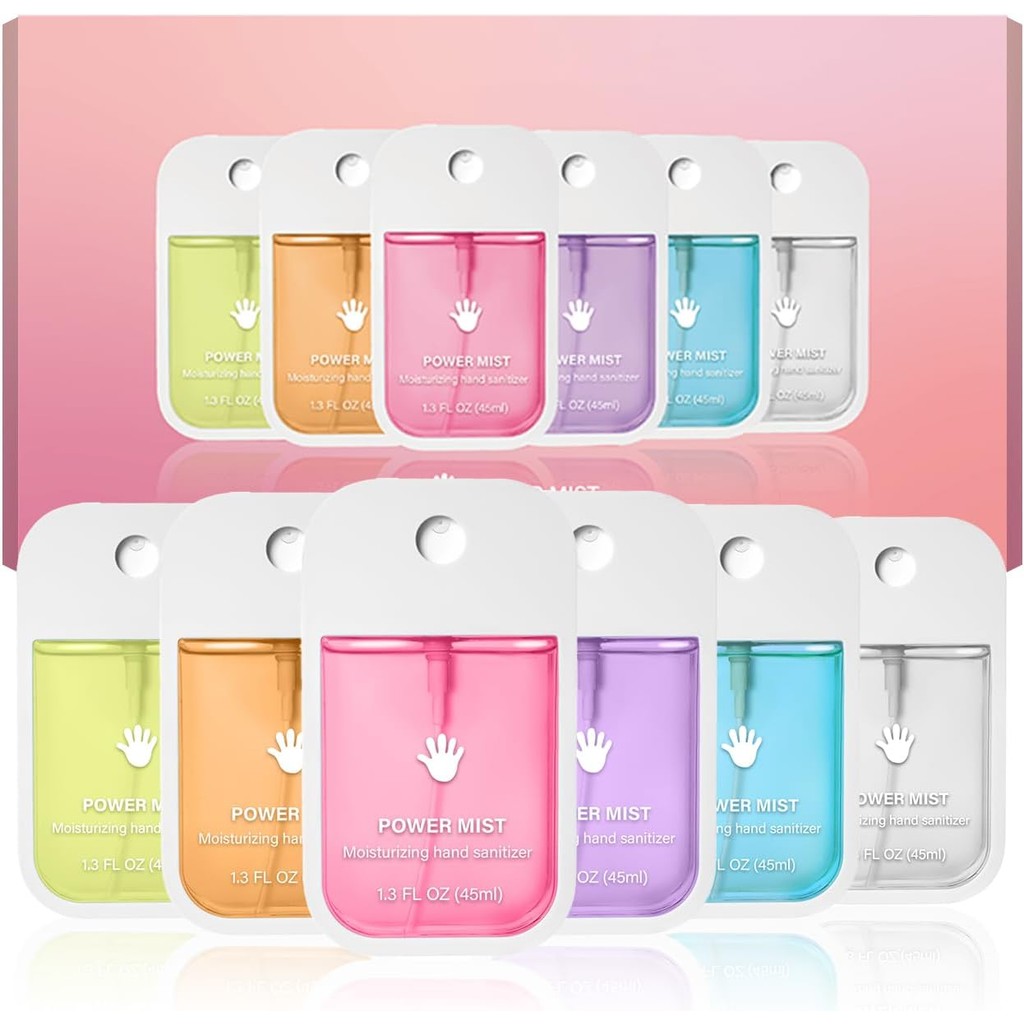 6PCS Flavors Power Mist Hand Sanitizer, Power Mist Hydrating Hand ...