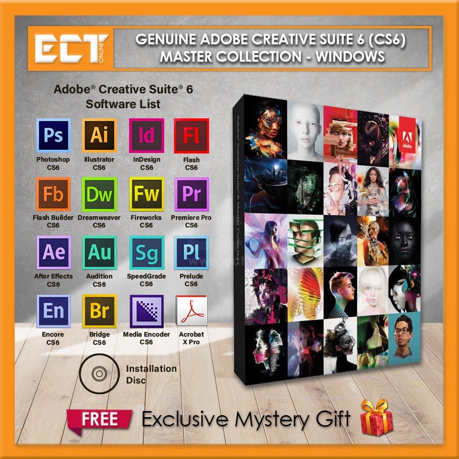 Genuine Adobe Creative Suite 6 (CS6) Master Collection for Windows ...