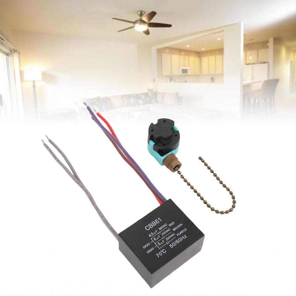 Ceiling Fan Pull Chain Switch Bronze Color Replacement 3 Speed with 5 ...