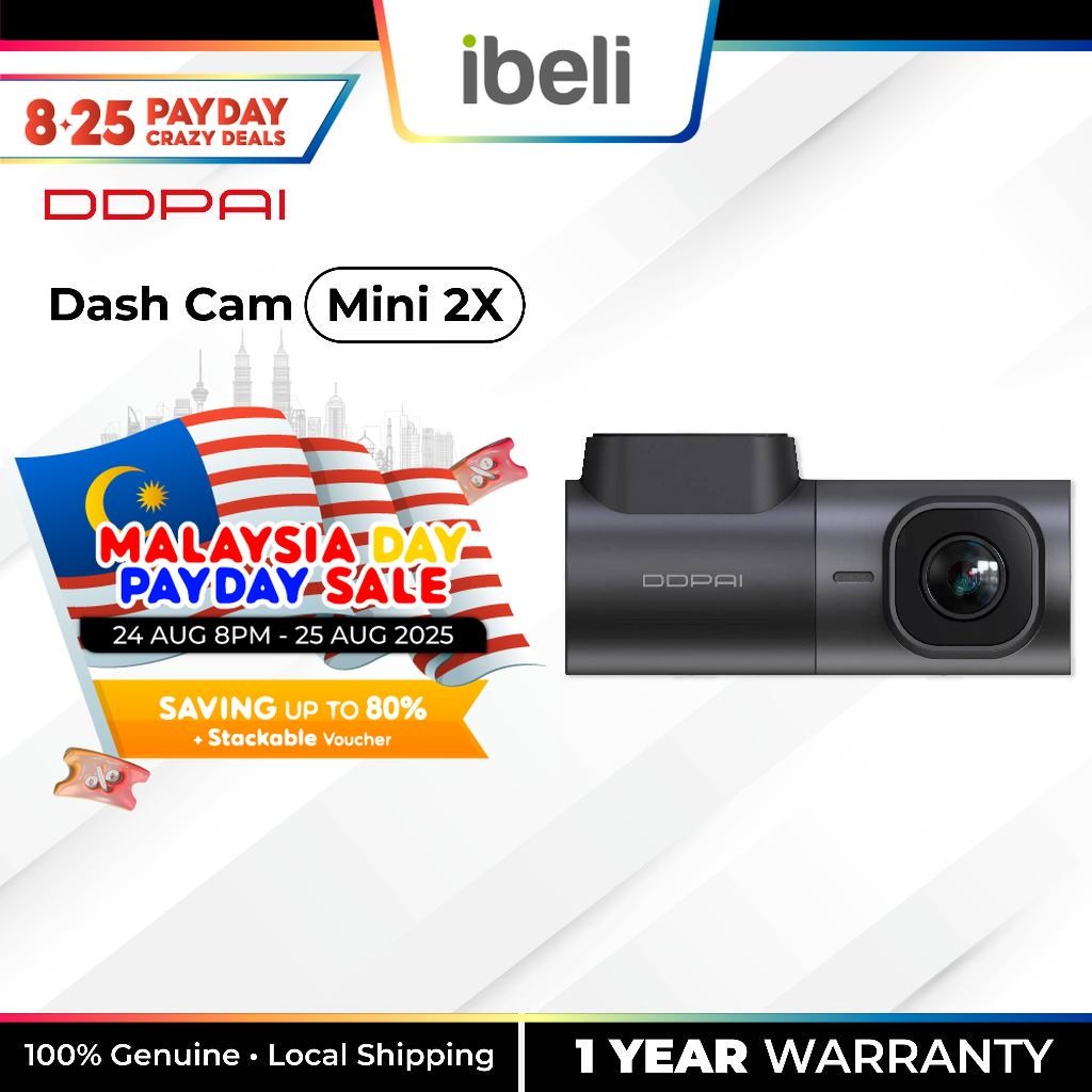 DDPAI Mini 2X 1600P 2K 360° Superior Night Vision Dash Cam | Shopee ...