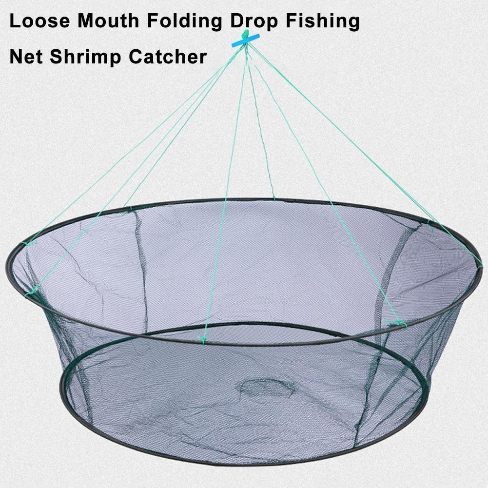 Folding Fishing Net With Loose Mouth For Shrimp Catching And Outdoor ...