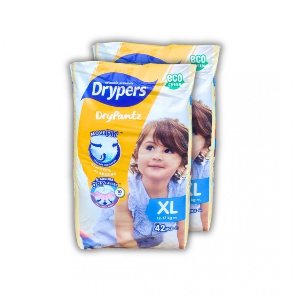 Drypers Drypantz Mega XL 2x 42s Twin Pack Bundle [84 Pieces] | Shopee ...