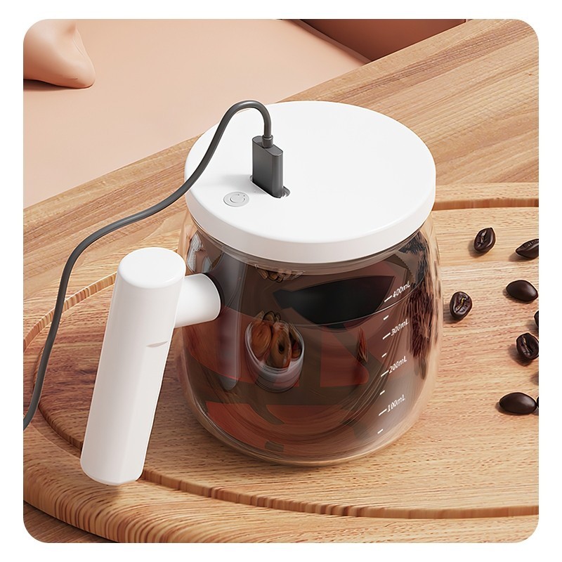 400ml Self Stirring Mug with Handle Protein Powder Mixer Electric USB ...