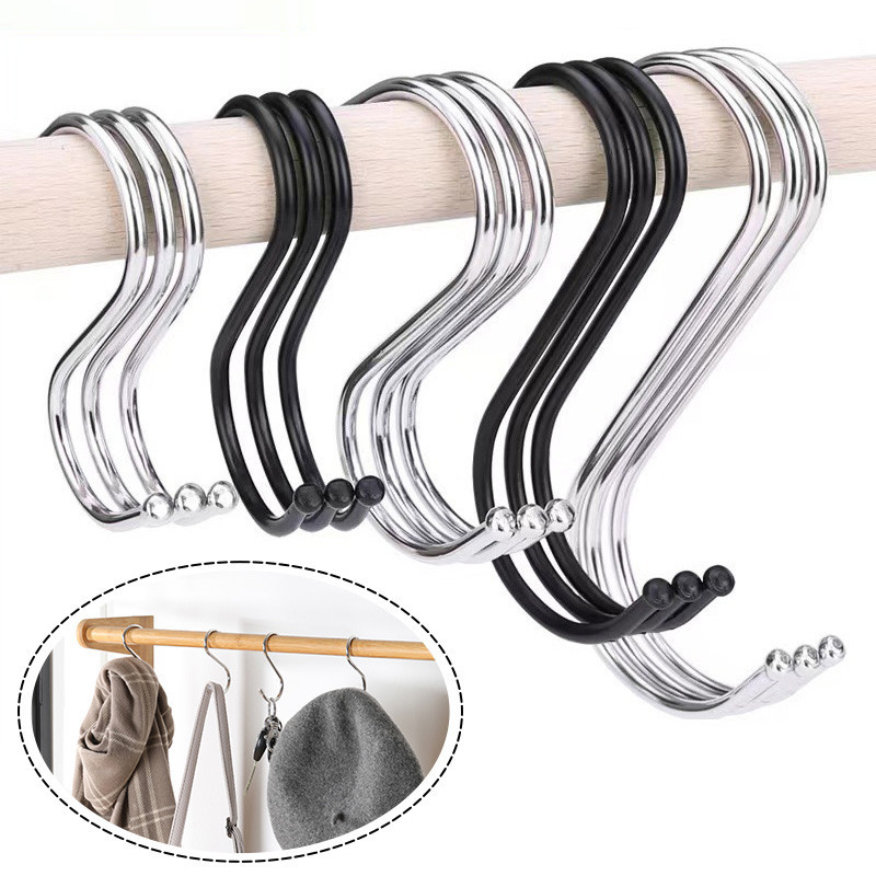 Multi-functional S-shaped Hooks Simple Clothing Hook Kitchen Hook ...