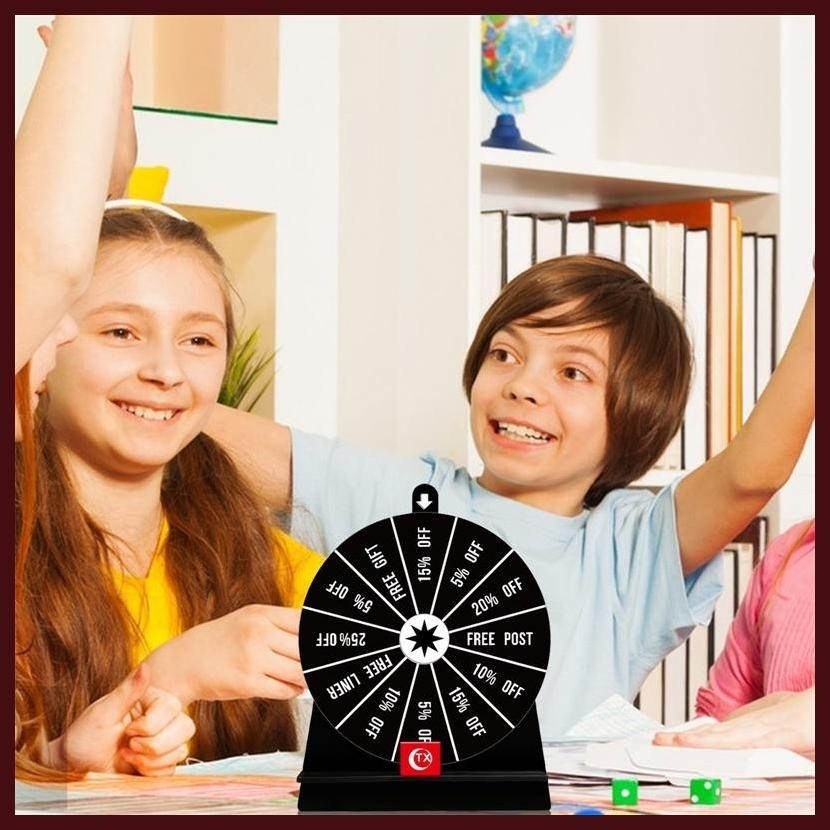 Spinner Wheel for Prizes Acrylic Raffle Wheel Wheel of Fortune Game ...