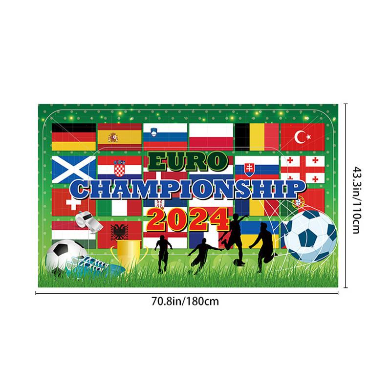 Awhrtwb 2024 Euro Soccer Wall Chart Poster Germany Euro Soccer ...