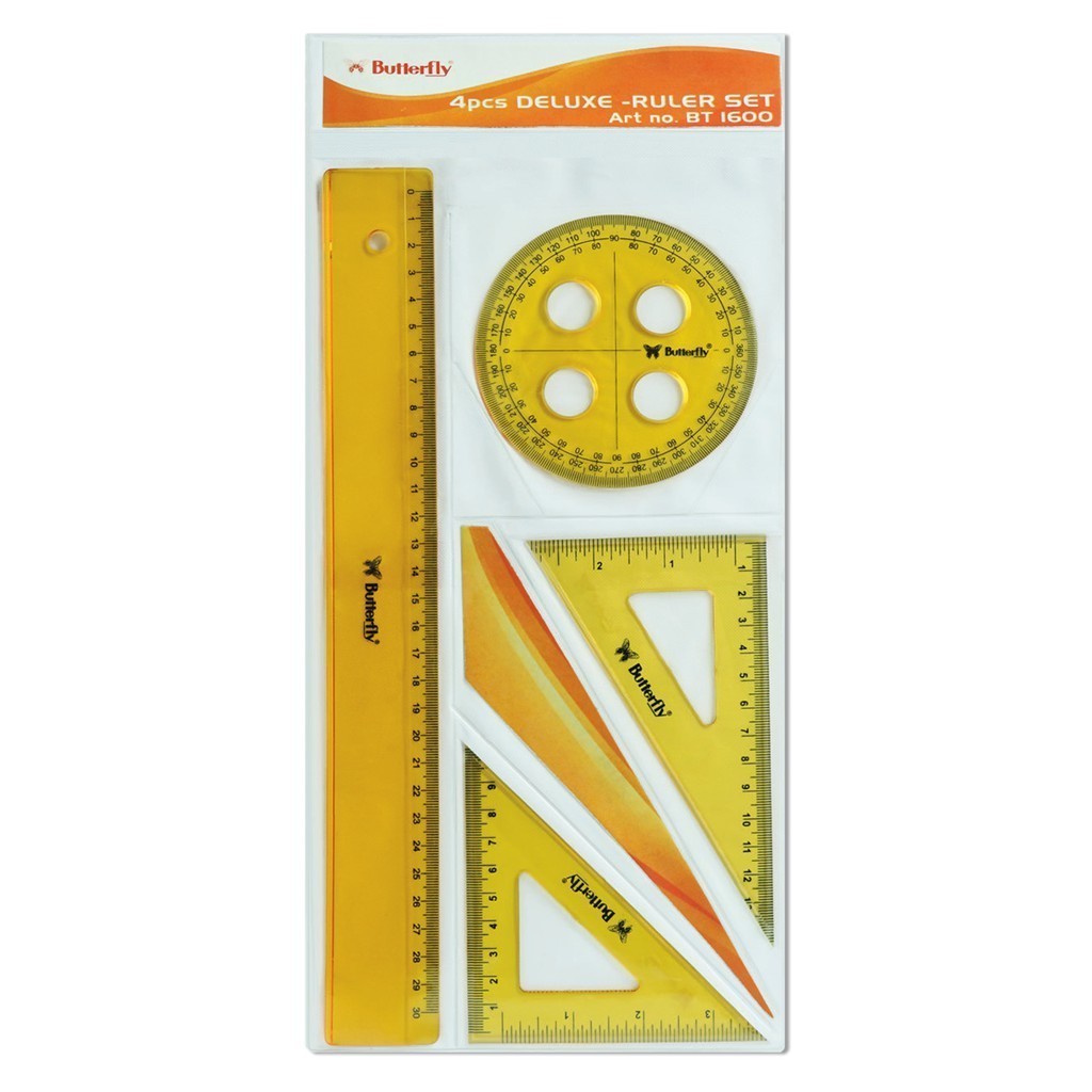 Butterfly Triangle Ruler BT 1600 SET / Ruler Set | Shopee Malaysia