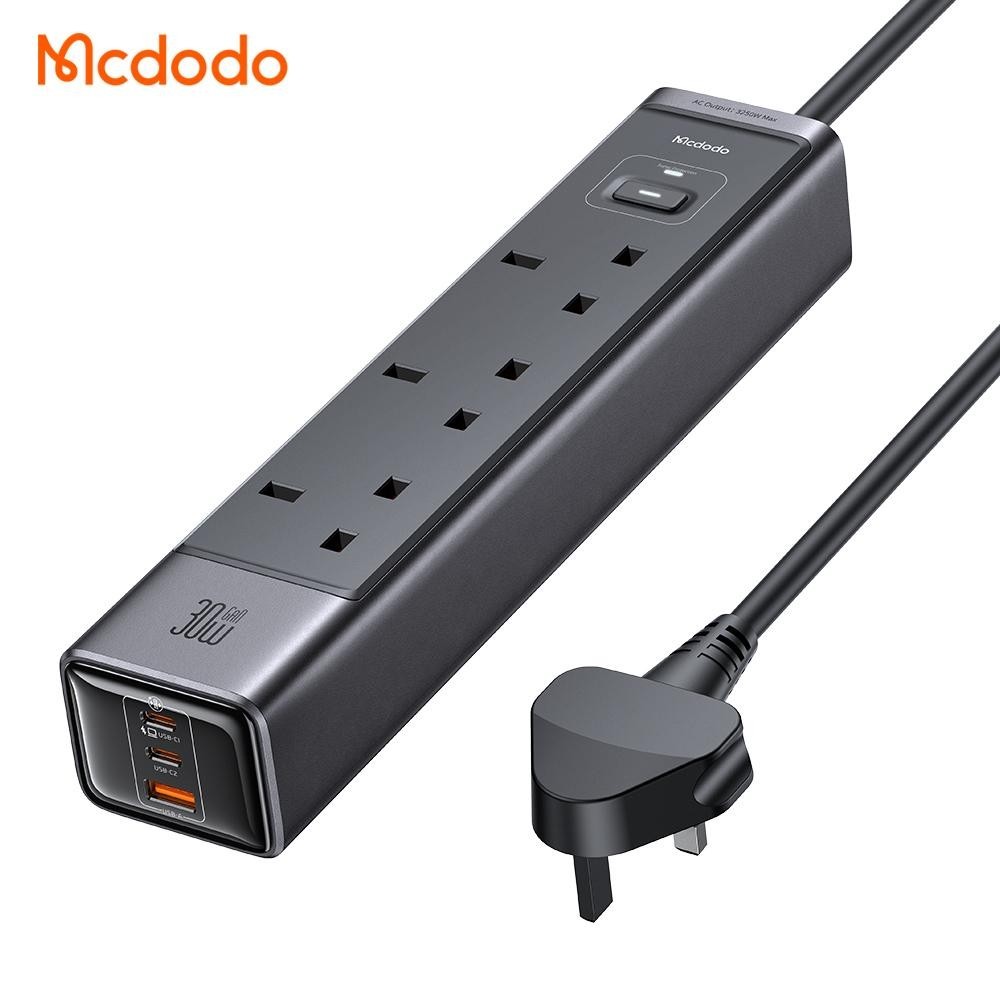 【1Yr Warranty】 MCDODO CH 0600 6-in-1 30W GaN Surge Protection Power ...